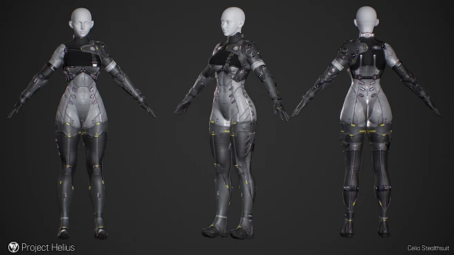 Project Helius BodySuit work-花瓣网