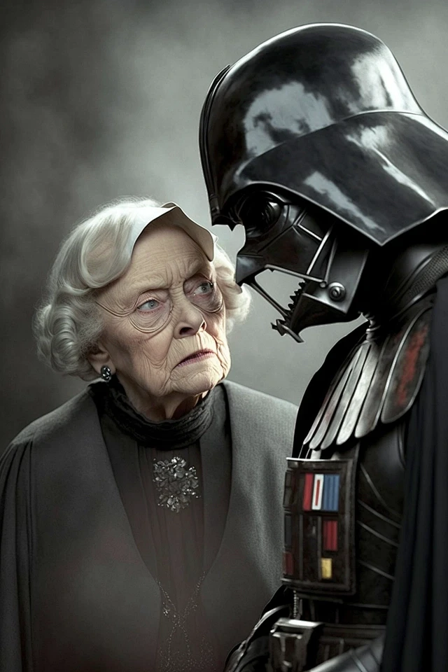 Darth Vader's mom scolding him for getting scuffs on his armor-花瓣网