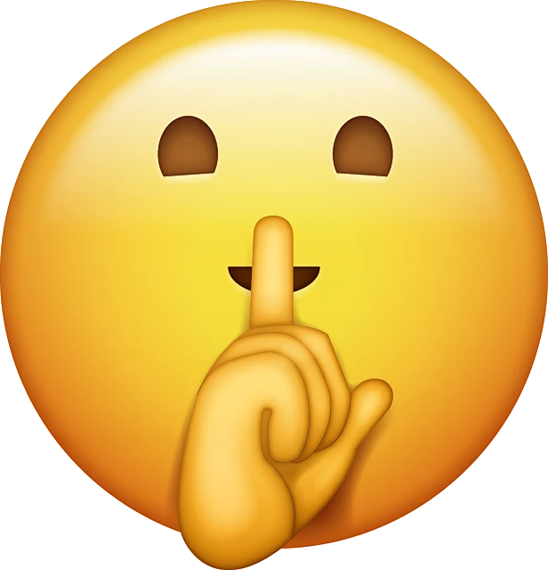 Shh Emoji-花瓣网