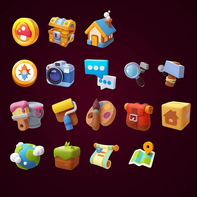 2D 3D art direction design Digital Art game game design mobile ui ...