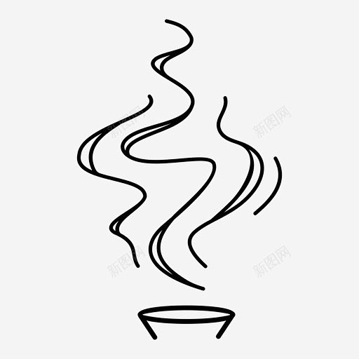 烟味香气香味图标 页面网页 平面电商 创意素材