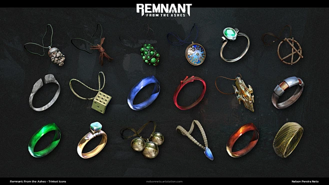 Remnant From the Ashes - 3D Trinket Icons, Nelson Neto : Here are some ...