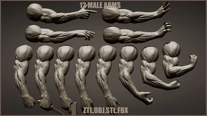 Male arm poses-花瓣网