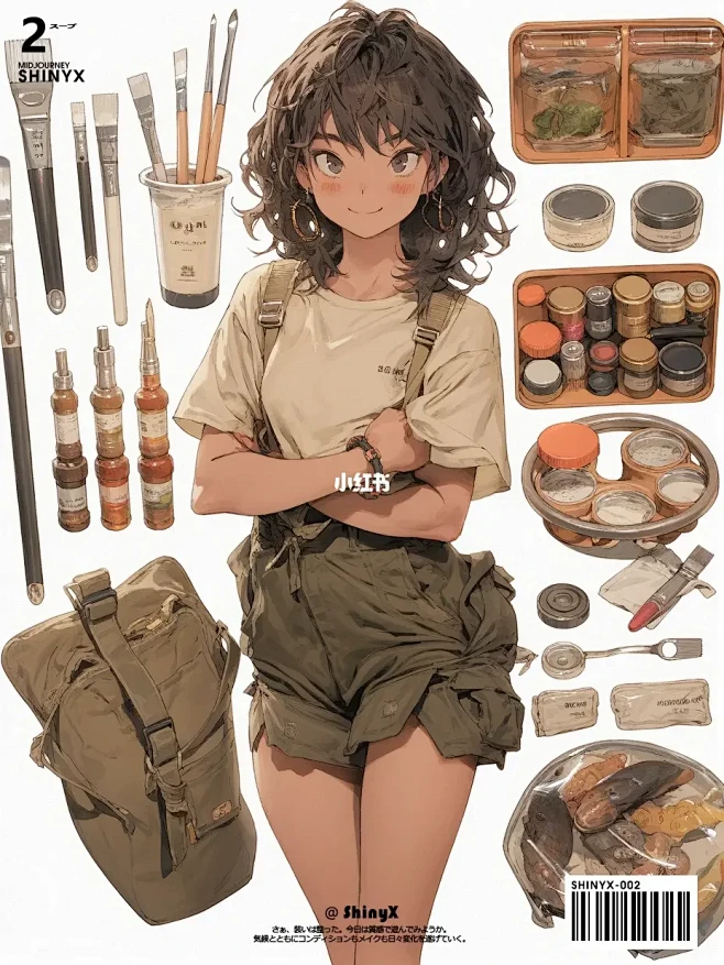 AI创作 | 职业物件元素拆分-花瓣网