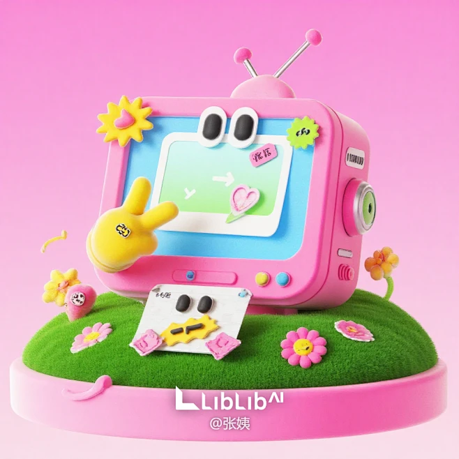 趣味3D卡通电商场景-LoRA-宇宙人-LiblibAI-花瓣网