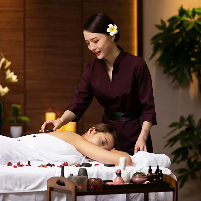 美容师工作服新款显瘦足浴足疗按摩技师美容院浴场沐足服spa套装-tmall.com天猫-花瓣网