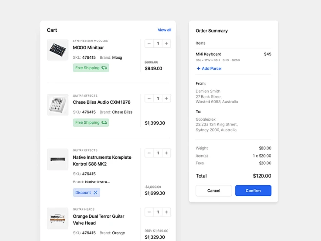 Ecommerce Components-花瓣网