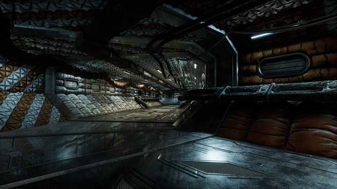 Modular Sci Fi Corridor, Taha Mousavi : I've assembled this Sci Fi ...