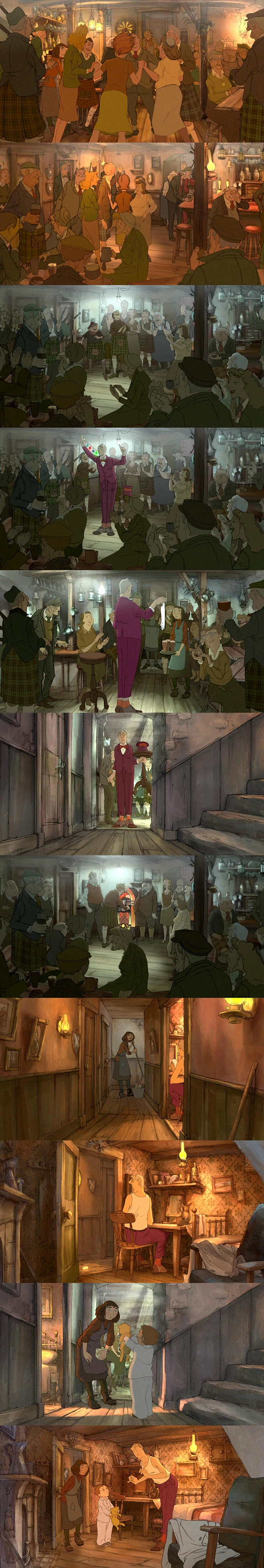 【魔术师 L'illusionniste (2010)】08 西维亚·乔迈 Sylvain Chomet #电影# #电影截图# #电影海报 ...