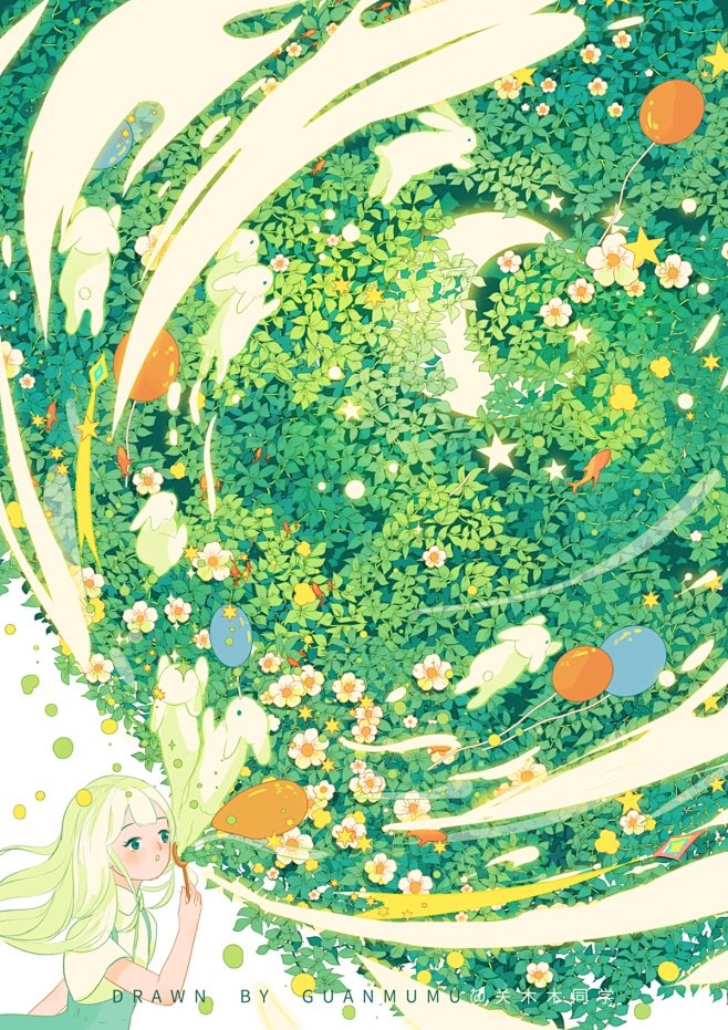 《春二月》插画合集_关木木同学__插画师作品_涂鸦王国gracg.com-花瓣网