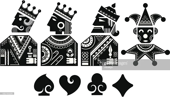 face card characters-花瓣网