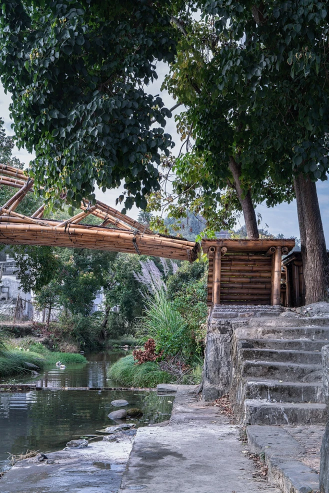 Bambow Bridge, China by Atelier LAI : An overhanging flying bridge on ...