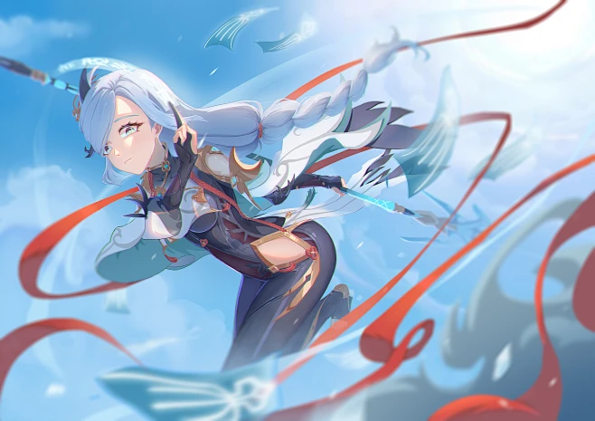 原神 申鹤-花瓣网