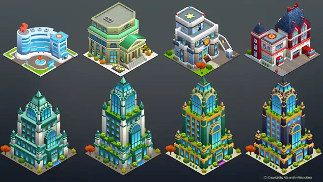 Dreamcity: Metropolis – 3D low poly buildings models : Related Post ...