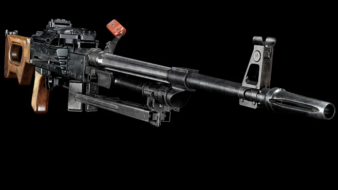 PKM Machine Gun-花瓣网