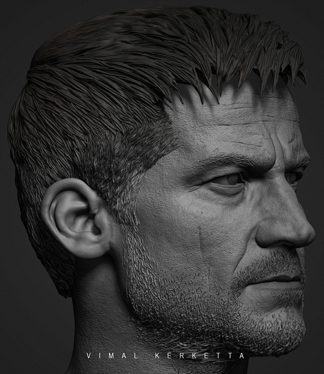 Vimal Kerketta : Facial Modeler at DNeg Freelance Digital Sculptor-花瓣网