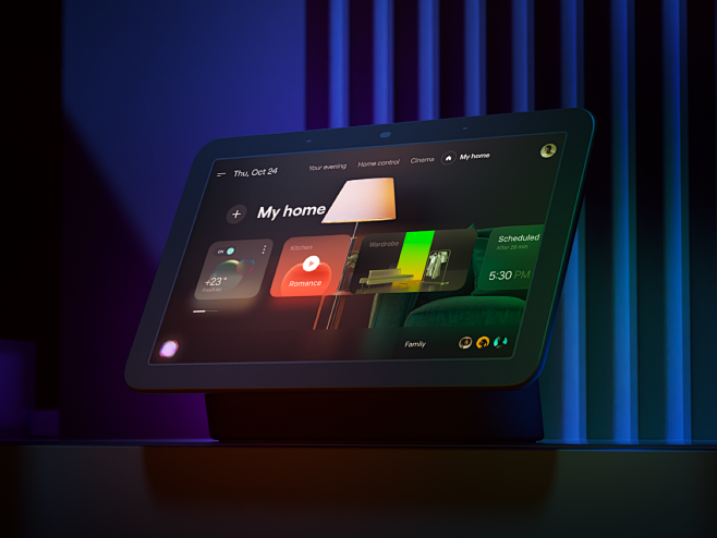Google Hub Smart home by Milkinside by Gleb Kuznetsov on Dribbble