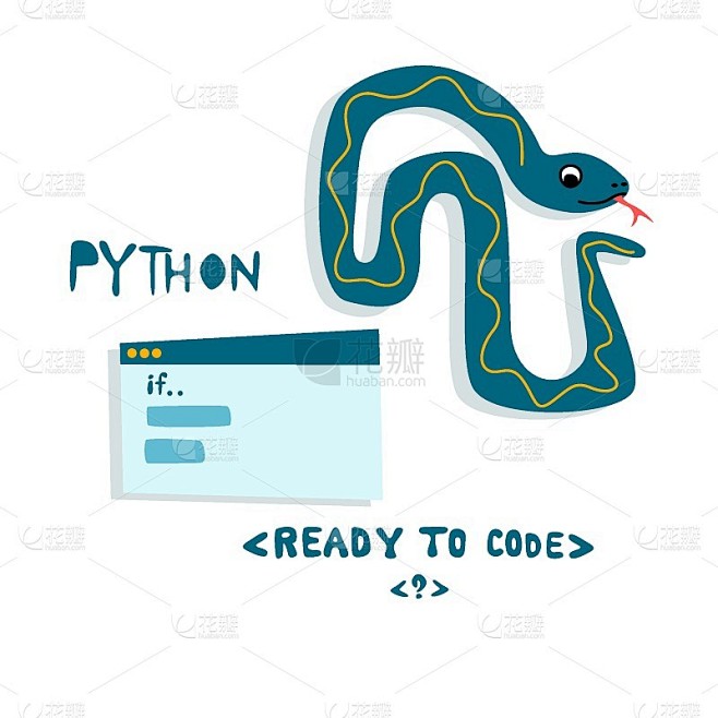 Python代码语言符号。编程、编码和开发的概念。 8873