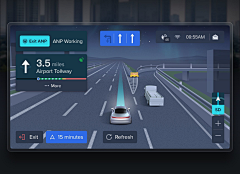 HMI-ADAS-花瓣网|陪你做生活的设计师 | oncept Design autonomous car autopilot car hmi uidesign