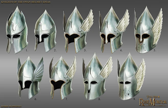 Knights of the Swan (Dol Amroth) helmet ideas, Robbie McSweeney ...