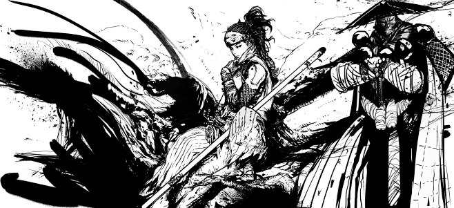 泼墨, qiao an-花瓣网