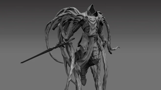 Tyrael from Diablo 3, Alejandro Villapudua : 3D Model of Tyrael from ...