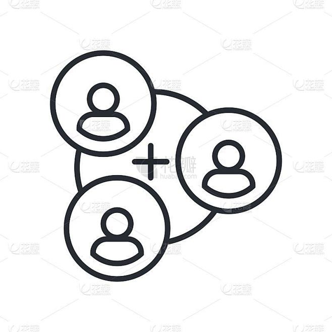 用户获取和细分图标。入站营销观念。客户多样化。