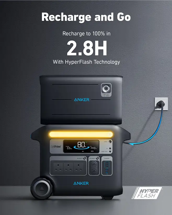 Anker PowerHouse 767 with Expansion Battery (2300W | 4096Wh) - Anker ...