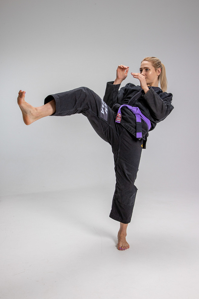 girl fighter action pose-24
