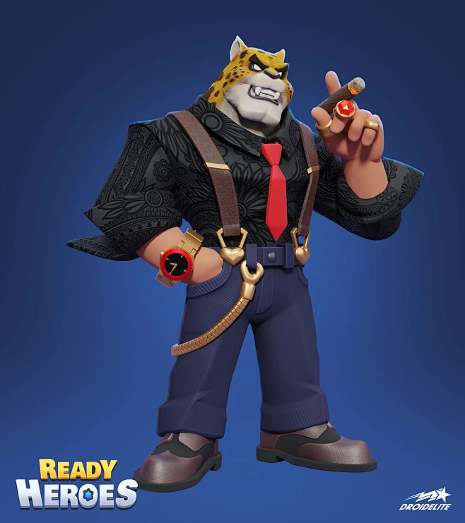 Ready Heroes, Ming Xiong : render with blender I hope you like it-花瓣网