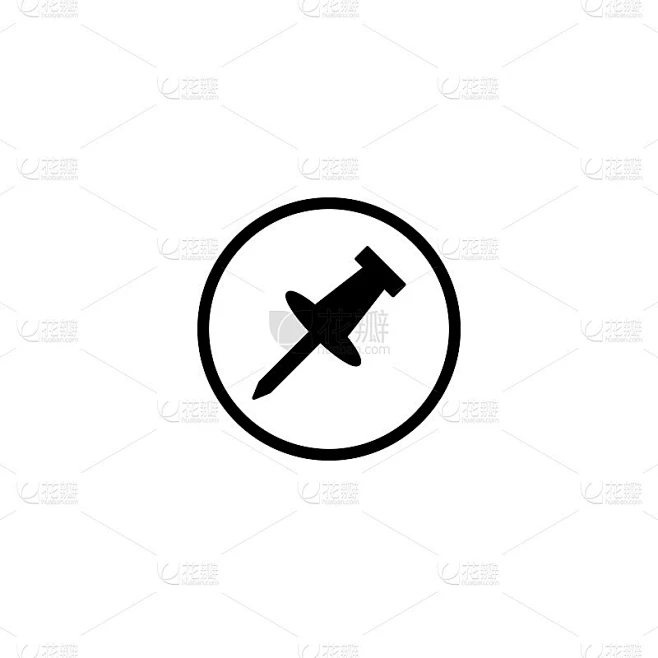Push pin icon design template图片_其他图片图片素材-花瓣网