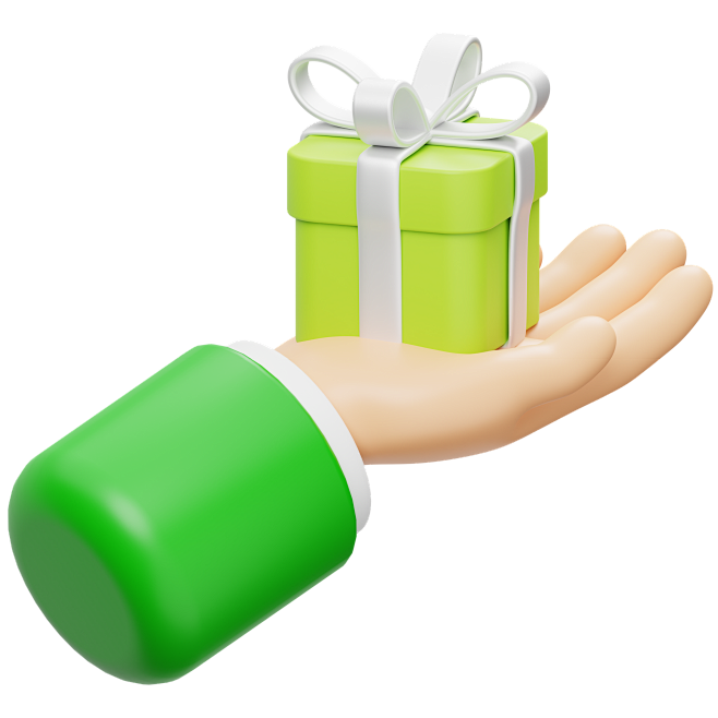 Hand Holding Gift box