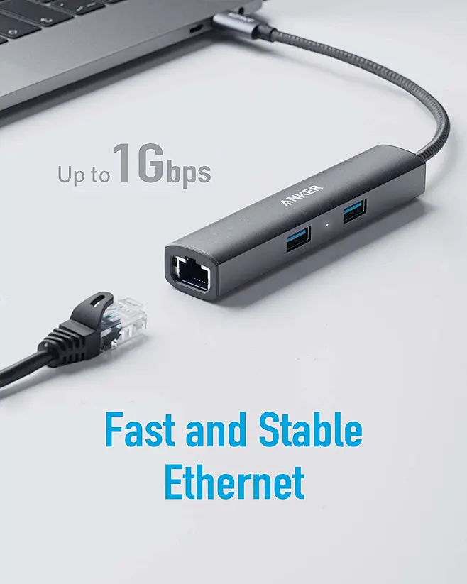 Amazon.com: Anker [Upgraded] USB C Hub Adapter, 5-in-1 USB C Adapter with 4K USB C to HDMI ...