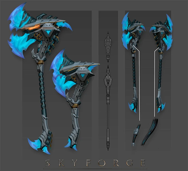 Sci-Fi Axe, Vinícius Anjos : I love these futuristic weapons mainly ...
