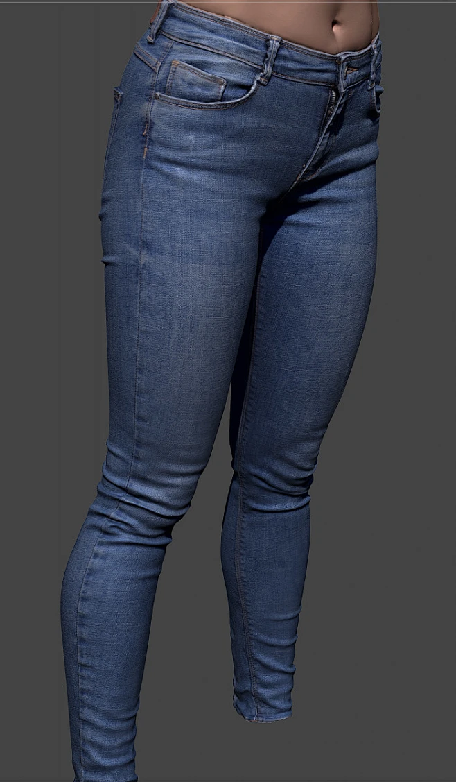 Jeans cleaned, Eugene Fokin : Jeans Cleaned scan with 8k color texture ...