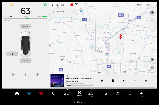 Tesla-Model-3特斯拉UI界面设计-花瓣网