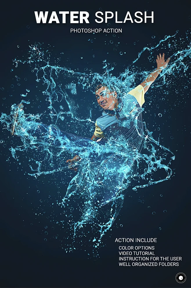Water Splash Photoshop Action⎪水花喷溅特效-花瓣网