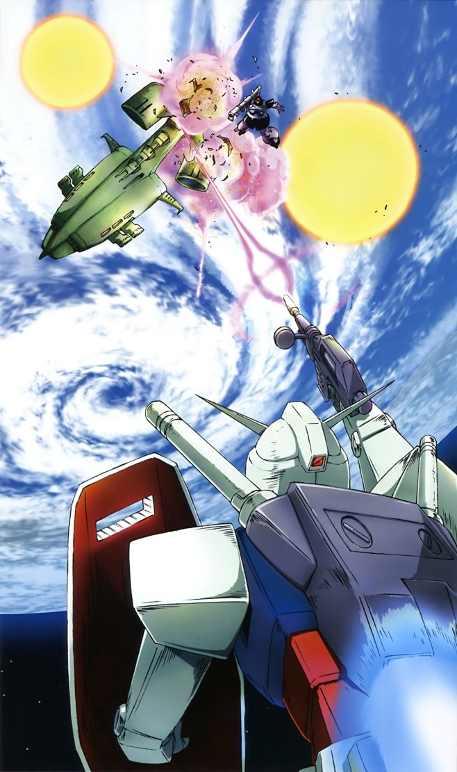 231885 gun gundam mecha mobile_suit_gundam rx-78-2_gundam