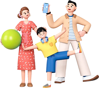 【米图网-52mitu.com】家庭 生活 美好 3D 立体 人物家庭-花瓣网