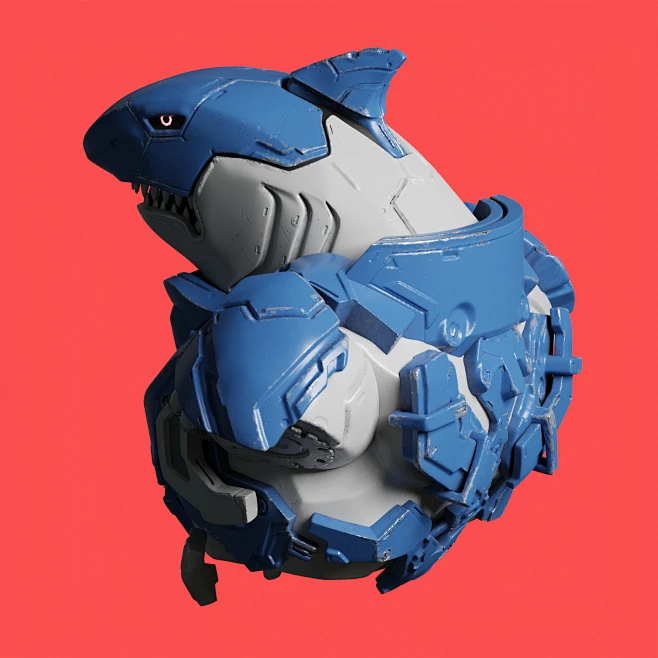 Armoured Shark-花瓣网