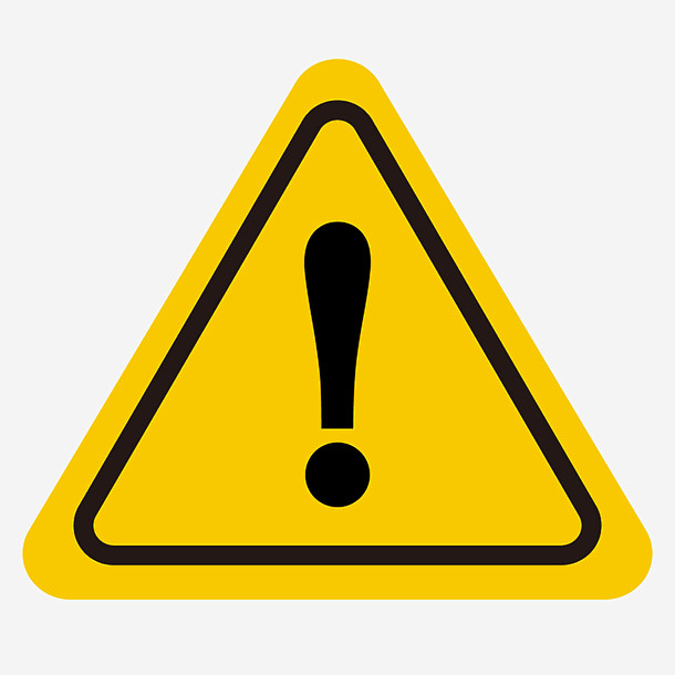 黄色圆角警示标志元素_88ICON https://88icon.com 黄色 圆弧 警示 创意 标志 矢量图 符号 三角形 交通