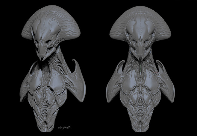 Guardians of the Galaxy Sakaaran Design Model concepts, Jera(2)