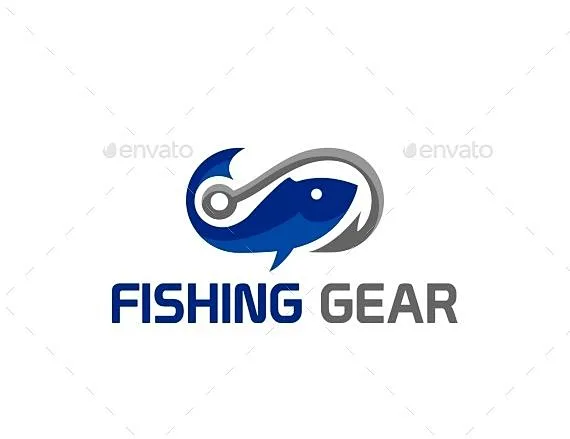 Fishing Gear Logo Template Preview-花瓣网