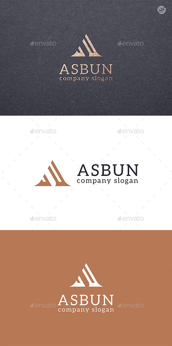 Asbun标志,字母标志模板Asbun Logo - Letters Logo Templates标志,冒险,代理,代理,服装、品牌、业务 ...