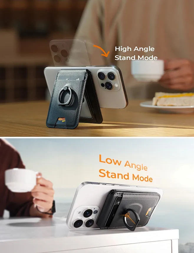 Amazon.com: LISEN for Magsafe Wallet [Strongest Magnetic] iPhone Wallet ...