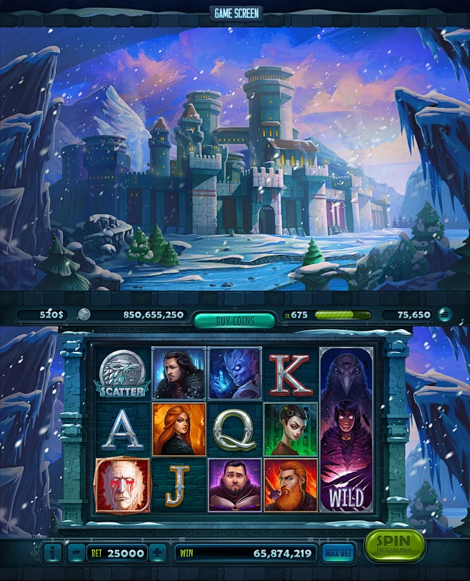 ILLUSTRATION Game Art slot slot game game of thr Game of Thrones ...