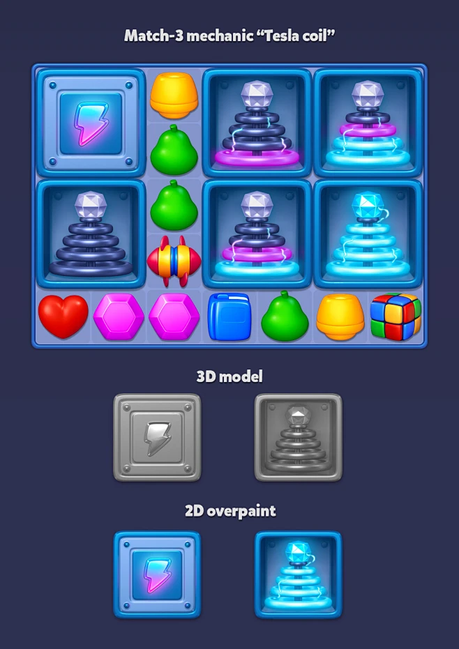 Match-3 mechanics for DIY projects-花瓣网