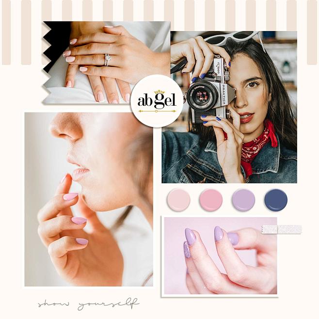 Amazon.com: ab gel UV 凝胶指甲油套装 8 色礼品套装,天然裸色系列浸泡式 LED 灯指甲油套装经典系列指甲艺术颜色紫色 ...