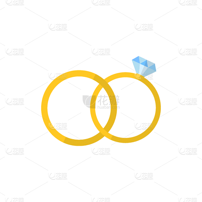 wedding rings logo two golden crossed rings with