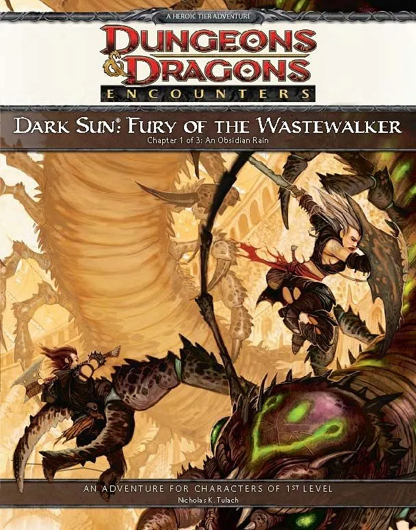 Dark Sun: Fury of the Wastewalker (4e) | Book cover and interior art ...